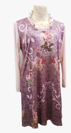 Pink Rose Dress - Pattern - Free Transparent PNG Download - PNGkey