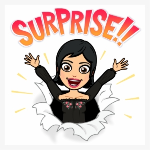 You'd Think I'd Post A Bunch Of Red Balloons But Nah - Bitmoji Surprise ...