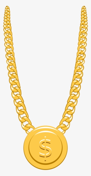 Gold Chain With Pendant Sticker - Chain - Free Transparent PNG Download ...