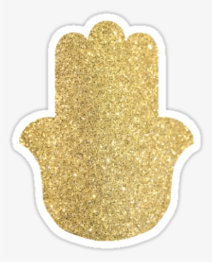 Gold Hamsa Sticker - Hallo Sonnenscheinkalligraphie Auf Postkarte ...