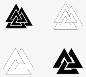 Download Symbol Vector 4 Simple Valknut Designs Free - Fuhrerreich Flag ...
