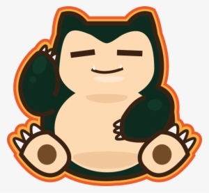 Snorlax Vector Drawing - Pokemon Lineart Snorlax - Free Transparent PNG ...