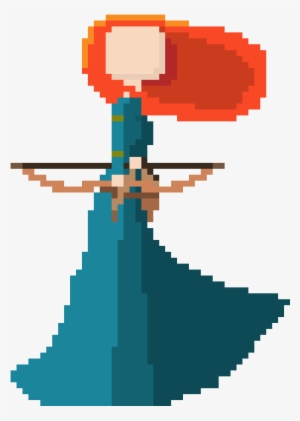 Brave, Merida - Pixel Art - Free Transparent PNG Download - PNGkey