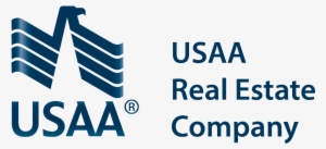 Usaa Realco Logo Gradient Blue Side Stacked - Usaa Insurance Logo Png ...