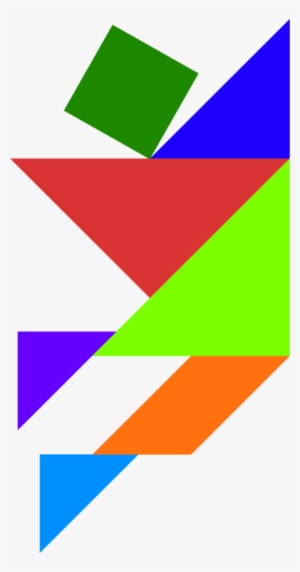 Tangram Triangle - Make A Triangle With Tangrams - Free Transparent PNG ...