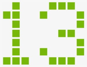 Clipart Numbers 13 - Free Transparent PNG Download - PNGkey