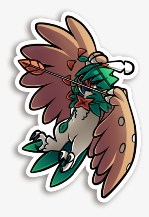 Decidueye Vinyl Sticker - Decidueye - Free Transparent PNG Download ...