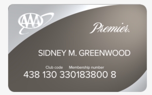 Premier Membership Card - Aaa Cards - Free Transparent PNG Download ...