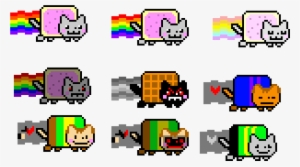 Nyan Cat Different Versions - Nyan Cat - Free Transparent PNG Download ...
