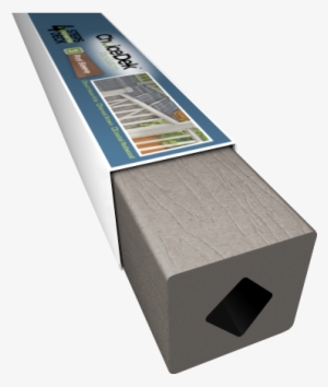 Choicedek Post Sleeve - Choicedek Beach House Composite Deck Post, Gray ...