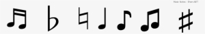 Music Notes Text Emoticon - Music Note Emoticon - Free Transparent PNG ...