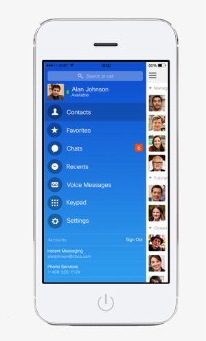 Iphon Screen Shot Of Cisco Jabber Presence - Cisco Jabber Mobile - Free ...