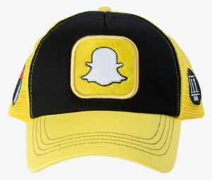 B180 Snapchat Logo Unisex Half Mesh Cap - Snapchat Hat - Free ...
