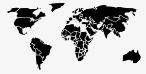 Black World Map Hd Wallpaper - World Map Vector Svg - Free Transparent ...