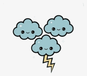 Cloud Clipart Kawaii - Cute Thundercloud - Free Transparent PNG ...