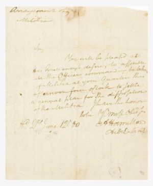 Autographed By Alexander Hamilton - Handwriting - Free Transparent PNG ...