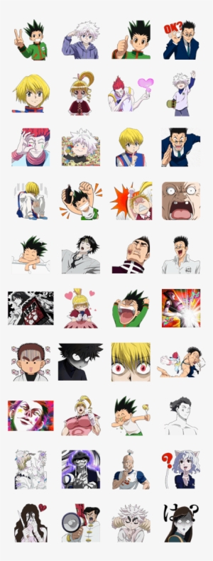 Hunter×hunter - Hxh Line Stickers - Free Transparent PNG Download - PNGkey