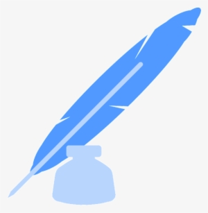 Quill And Ink Icon - Blue Quill Ink Icon - Free Transparent PNG ...