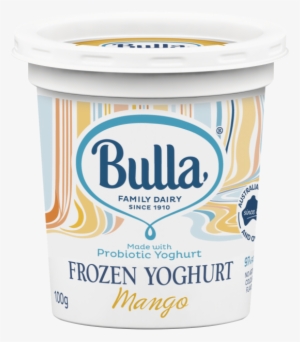 Bulla Frozen Yoghurt Cup Mango 100g - Bulla Greek Style Natural Yogurt ...