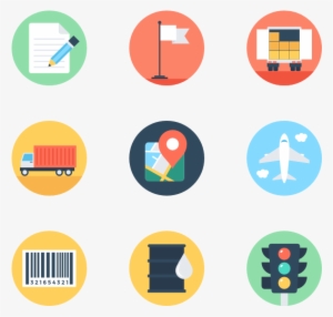 Global Logistics - Logistics Flat Icon - Free Transparent PNG Download ...