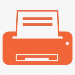 Printer-icon - Printer Icon Png Orange - Free Transparent PNG Download ...