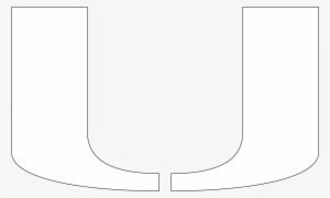 U White Outline - Decal - Free Transparent PNG Download - PNGkey