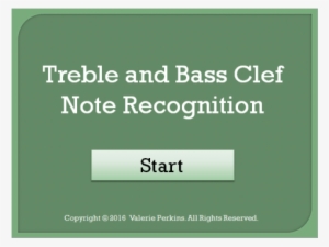 Treble And Bass Clef Note Recognition Interactive Game - Methods ...