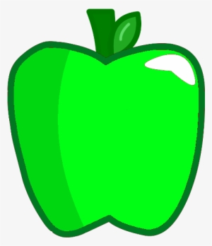 Greenapple - Bfdi Apple - Free Transparent PNG Download - PNGkey