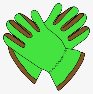 Black And White Gardening Gloves Clip Art - Garden Gloves Clipart Black And White - Free ...