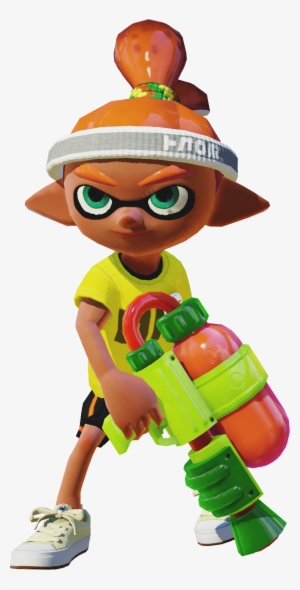 Inkling With A Splattershot - Splatoon Inkling Png - Free Transparent ...