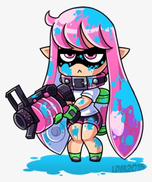 Splatoon 2 Pink Clip Art Fictional Character Art - Splatoon Inkling ...