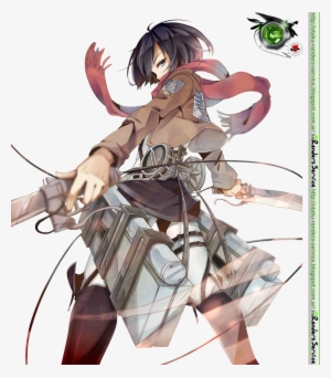 Anime Render Mikasa Ackerman - Attack On Titan Mikasa Cute - Free ...