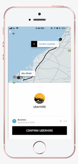 How It Works - Confirm Booking Uber Screen - Free Transparent PNG ...