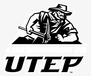 Utep Miners Logo Black And White - Utep Miners Logo Png - Free ...