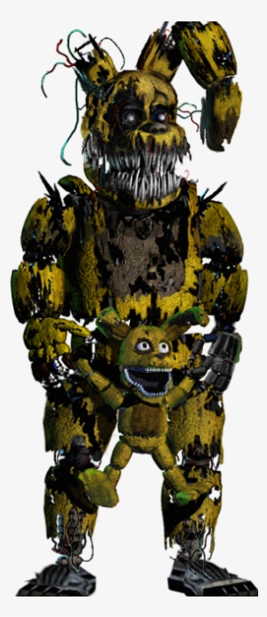 Five Nights At Freddys 4 Png - Nightmare Springtrap And Plushtrap ...