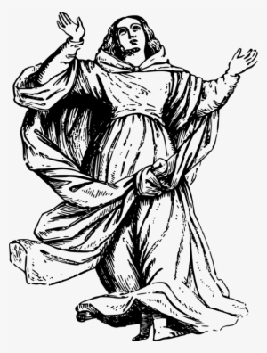 Drawing Veneration Of Mary In The Catholic Church Madonna - Assumption ...
