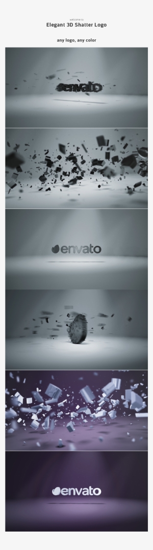 Elegant 3d Shatter Logo Is Simple And Easy To Use With - Behance - Free ...