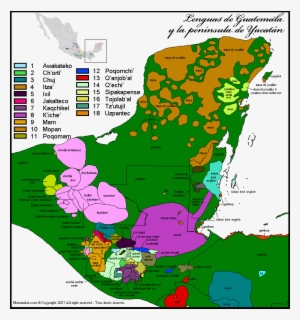 Mapa Lingüístico De Guatemala - Free Transparent PNG Download - PNGkey