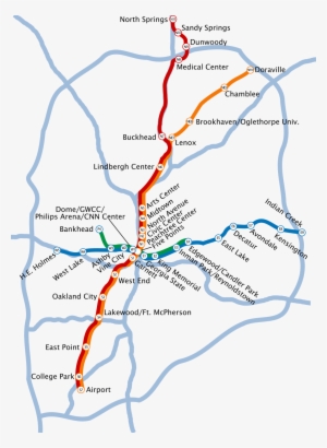 Metro Map Of Atlanta Full Resolution - Atlanta Transportation - Free ...