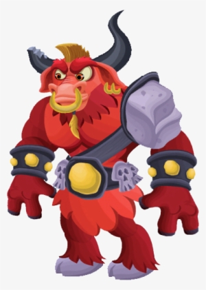 Adult Minotaur - Red Minotaur - Free Transparent PNG Download - PNGkey