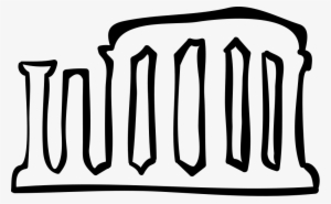 Columns Antique Ruins Hand Drawn Outline Comments - Ruins Logo - Free ...