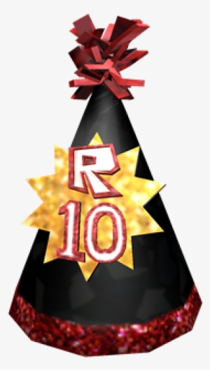 Roblox 10th Anniversary Party Hat - Party - Free Transparent PNG ...