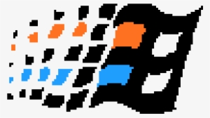 Old Windows Logo - Windows Logo Pixel Art - Free Transparent PNG ...