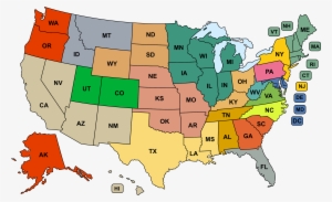Us-map - Maximum Speed Limit Map - Free Transparent PNG Download - PNGkey