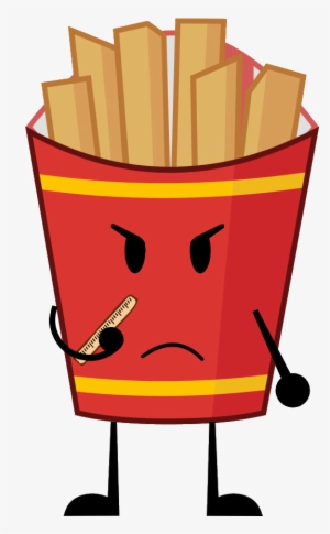 Fries As Baldi - Bfdi Characters - Free Transparent PNG Download - PNGkey