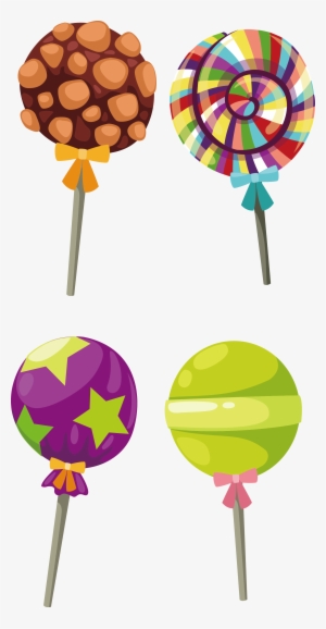 Lollipop Stick Candy Dessert - Lollipop Candy Clip Art - Free ...