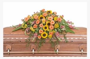 Heaven's Sunset Casket Spray - Floral Design - Free Transparent PNG ...