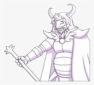 Drawing Illustrations Good Bye - Undertale Asgore Drawing - Free ...