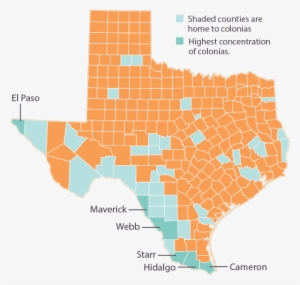 Counties With Colonias In Texas - Maps Of Colonias In Texas - Free ...