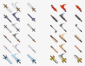 [ Img] - Rpg Maker Mv Weapon Sheets - Free Transparent PNG Download ...